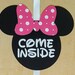 Minnie Mouse Door Sign Minnie Mouse Birthday Minnie Mouse - Etsy