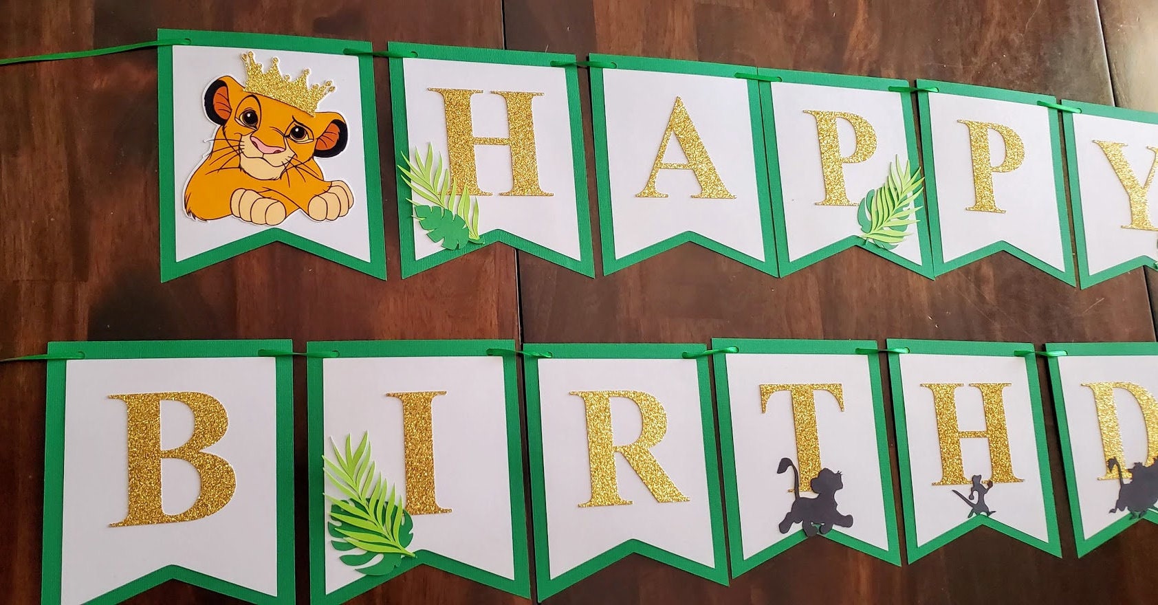 Lion King Happy Birthday Banner Simba Birthday Banner Lion - Etsy