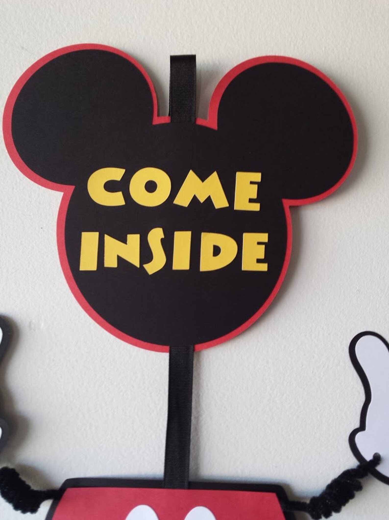 Mickey Mouse Birthday Door Sign, Custom Party Decor - Etsy