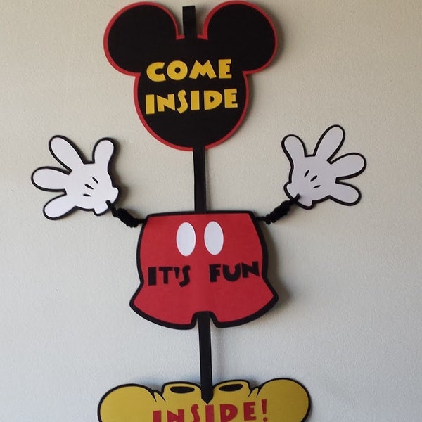 Mickey Mouse Clubhouse Door Sign - Etsy