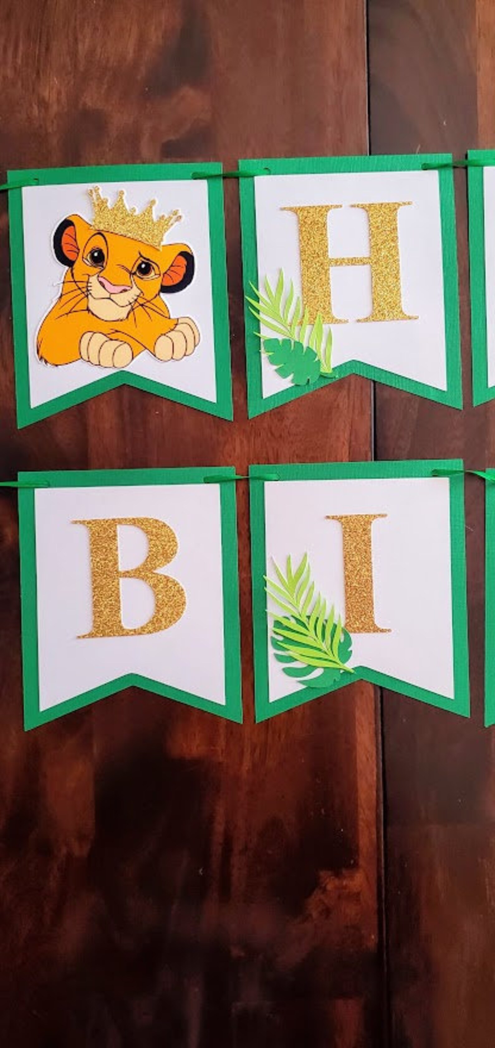 Lion King Happy Birthday Banner Simba Birthday Banner Lion - Etsy