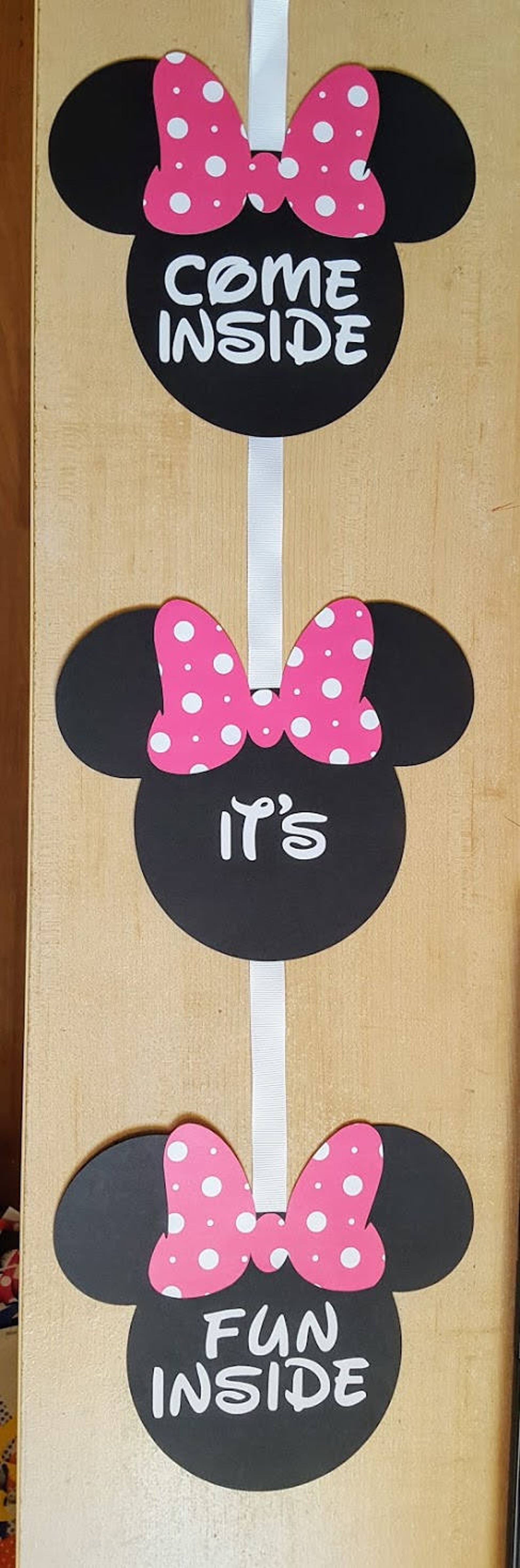 Minnie Mouse Door Sign Minnie Mouse Birthday Minnie Mouse | Etsy