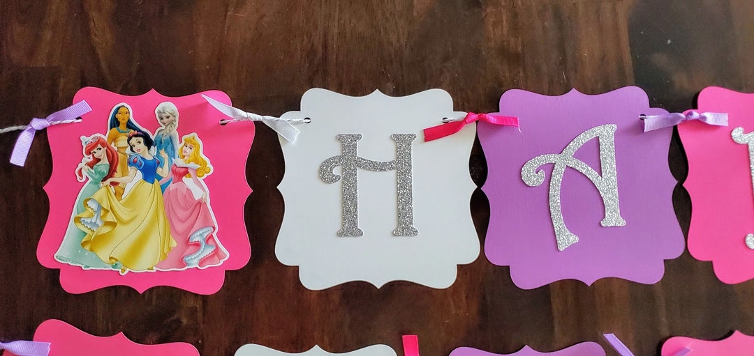 Disney Princess Birthday Banner, PICK Your Princess, Princess Party ...