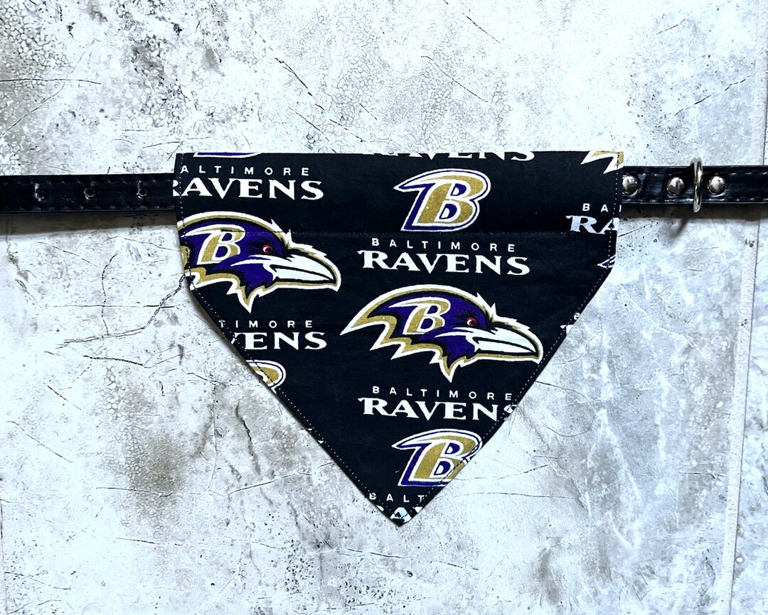 Ravens-dog-pet Collar Bandana-nfl-baltimore Ravens Football Team-fan ...