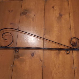 Hand Forged Wrought Iron Sign Hanger 40" X 12" Glad to Do Custom Work ...