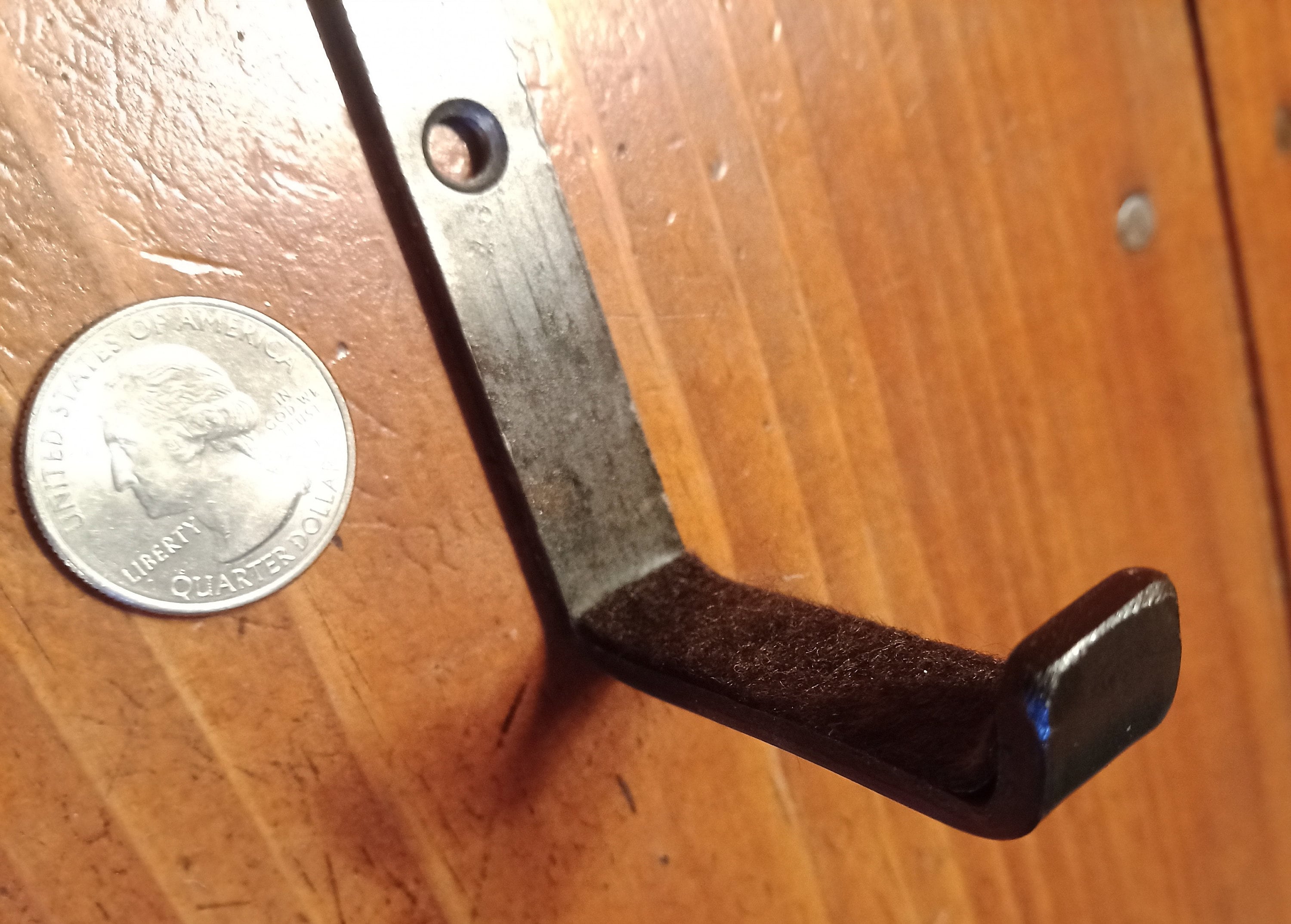 Vertical Iron Gun Rifle Hanger 12" Hand Forged With Contact Lining - Etsy