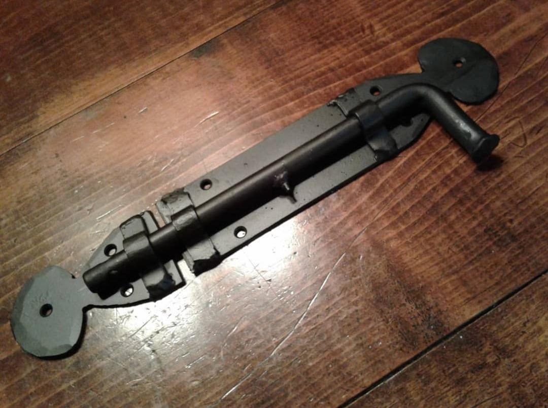 Heavy Duty Lockable Sliding Bolt Latch With Spade Motif. - Etsy