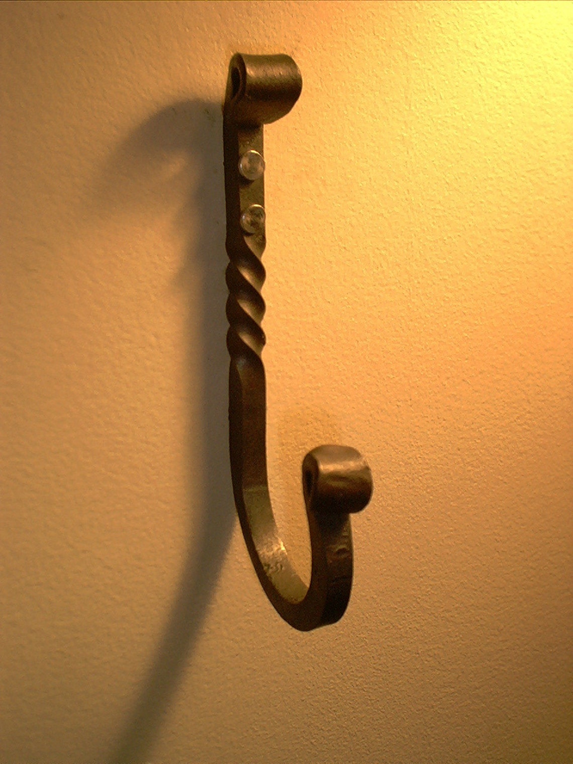 Coat/hat Hook With Decorative Twist - Etsy