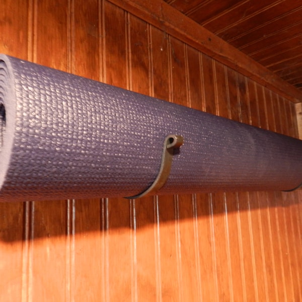 Yoga Mat Wall Holder - Etsy
