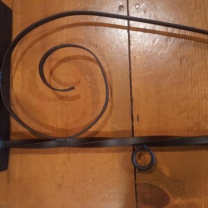 Hand Forged Wrought Iron Sign Hanger 40" X 12" Glad to Do Custom Work ...