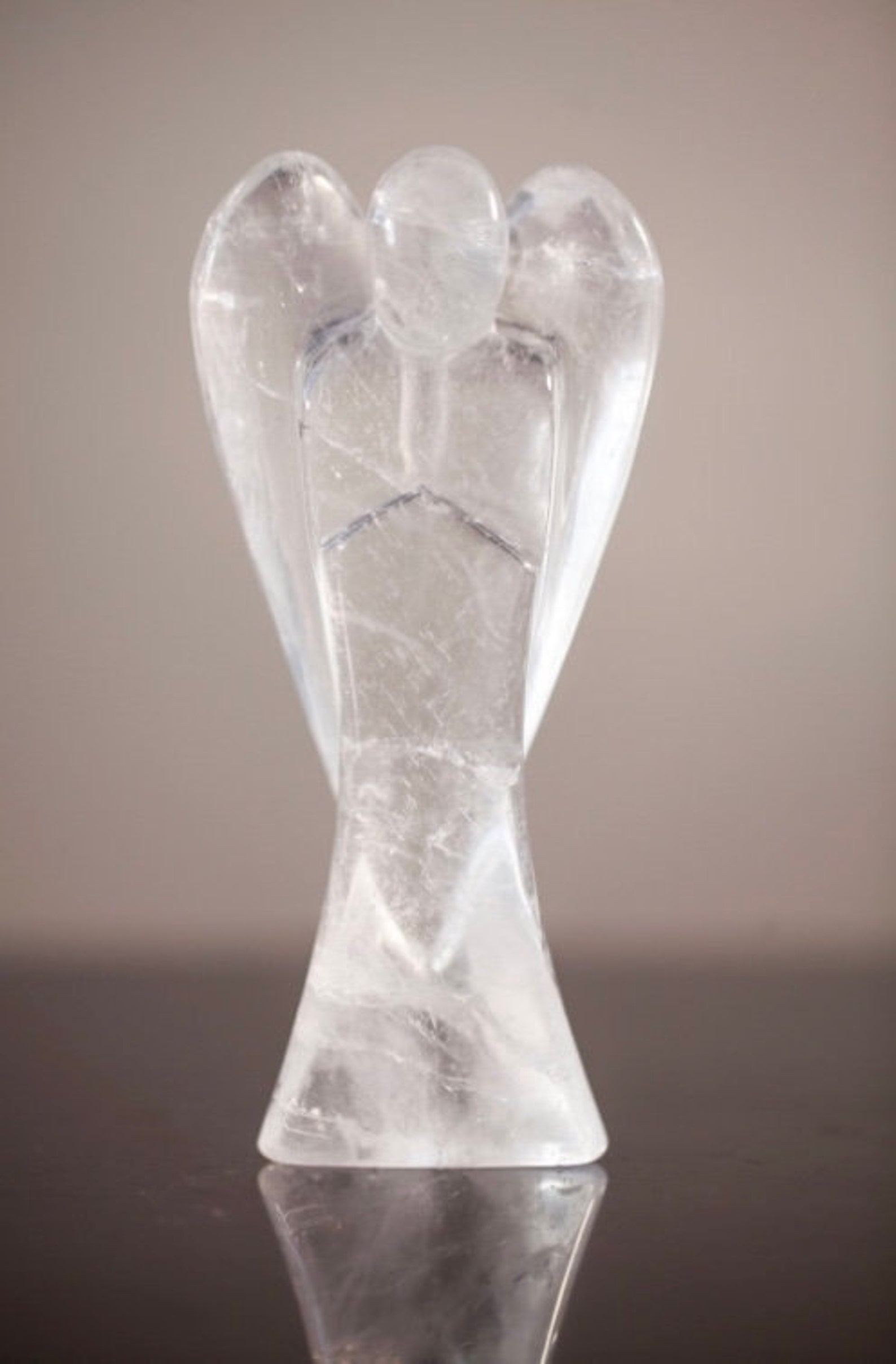 Quartz Crystal Angel Carved Crystal Angel Figurine Crystal | Etsy