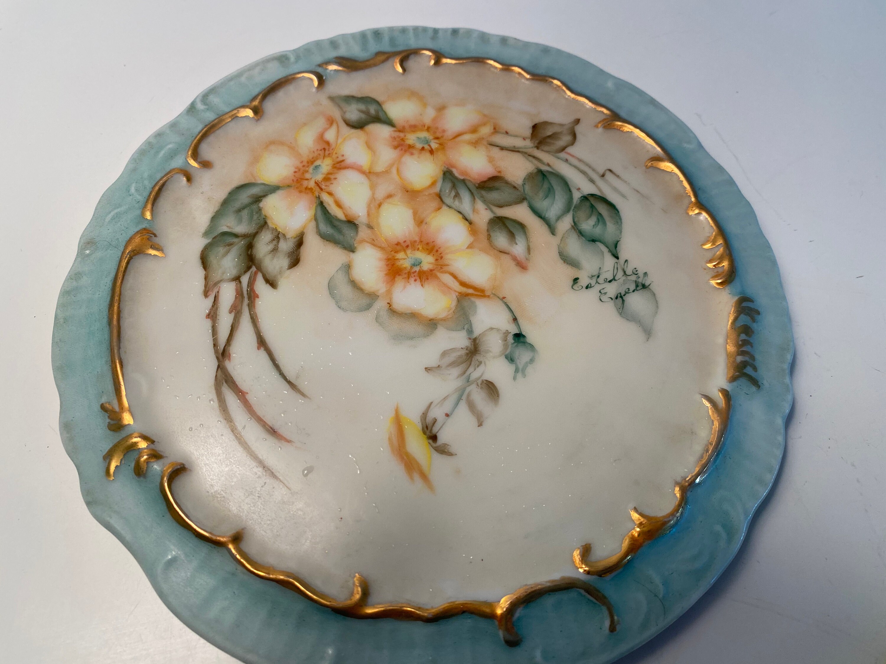 Set of three 3 Vintage Porcelain Trivets | Etsy