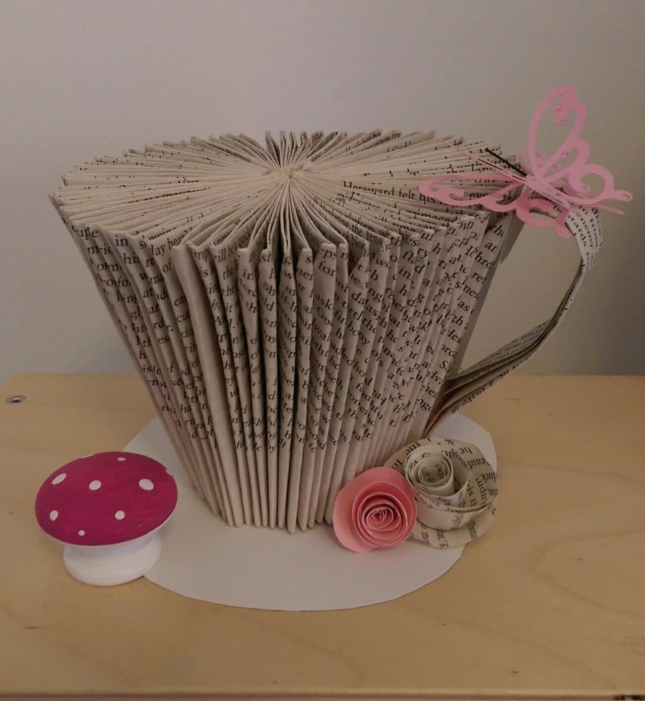 Tea Cup Book Folding Tutorial, Simple and Easy. - Etsy