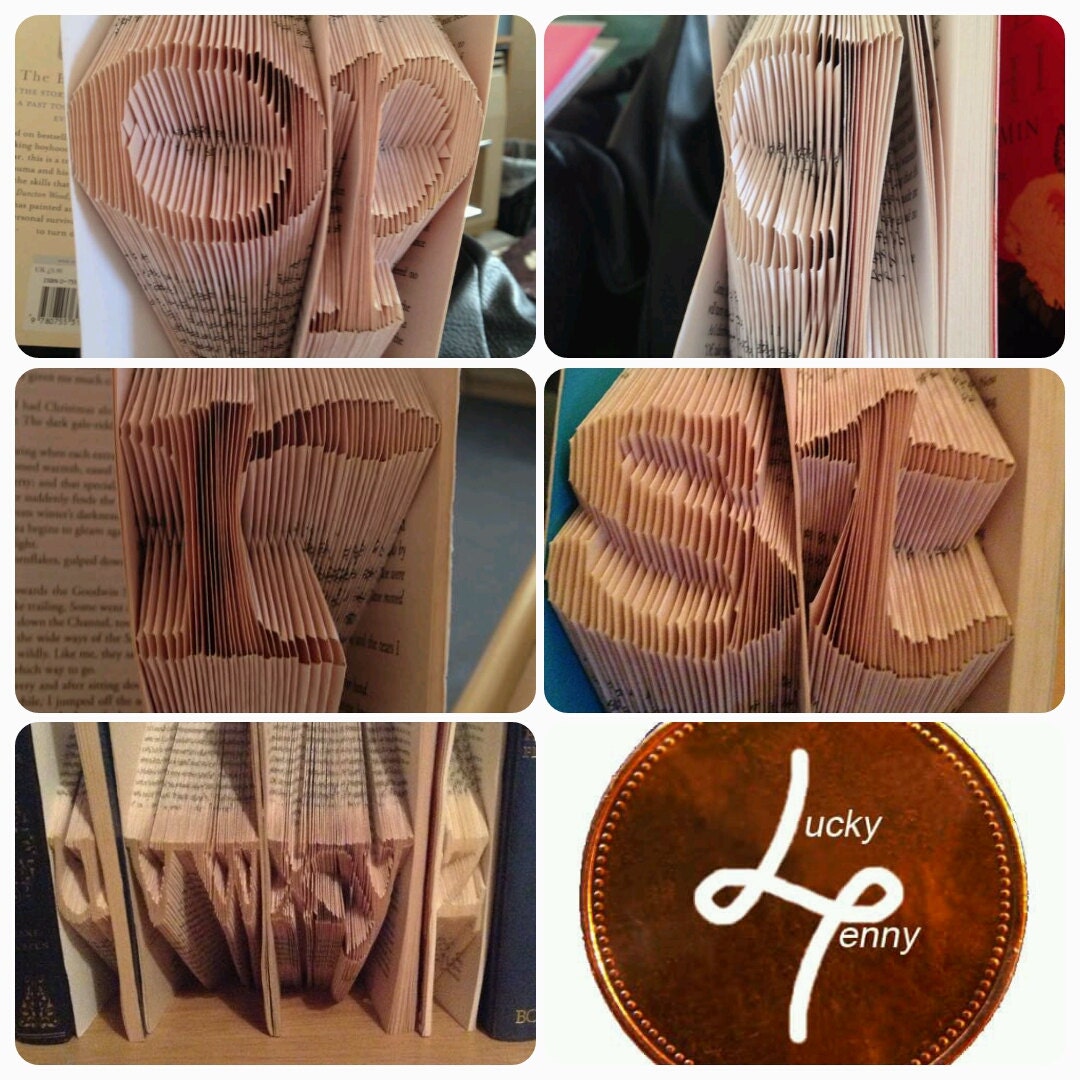 Book Folding Alphabet Patterns Including Numbers - Etsy