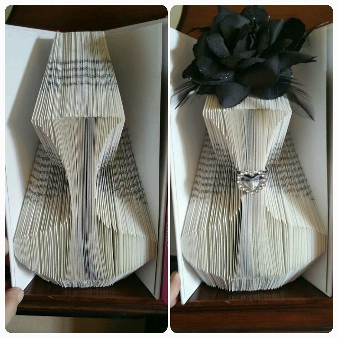 150 Fold Tall Vase Book Folding Pattern - Etsy