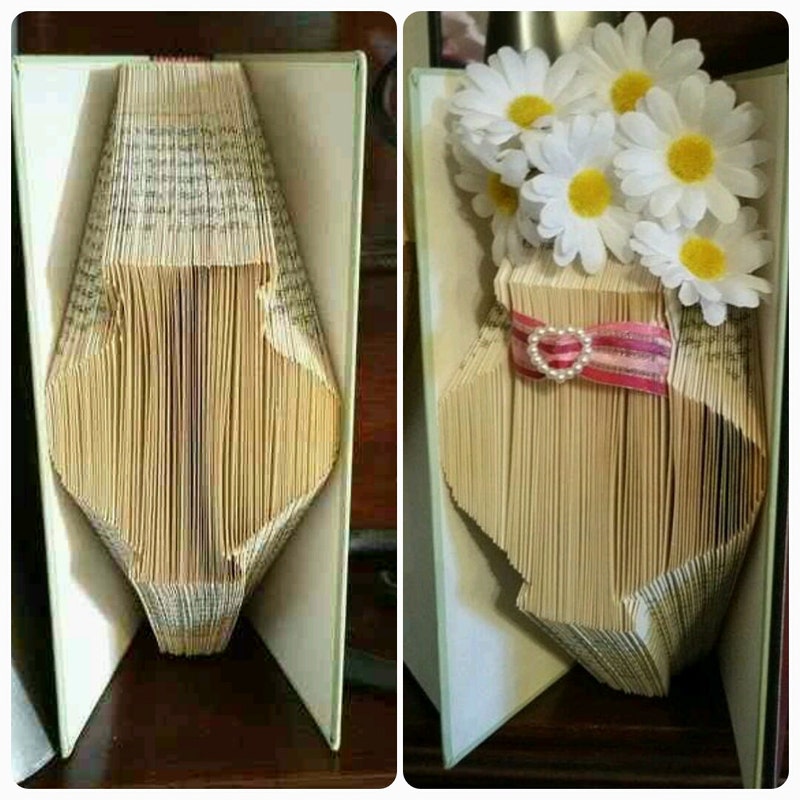 Book Folding Vases - Etsy