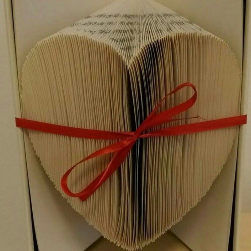 Folding Book Heart Etsy