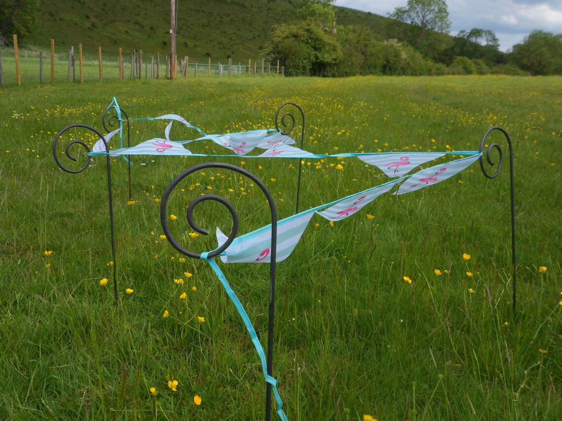 Set of 5 Metal Garden Crooks Plant Support/stakes - Etsy