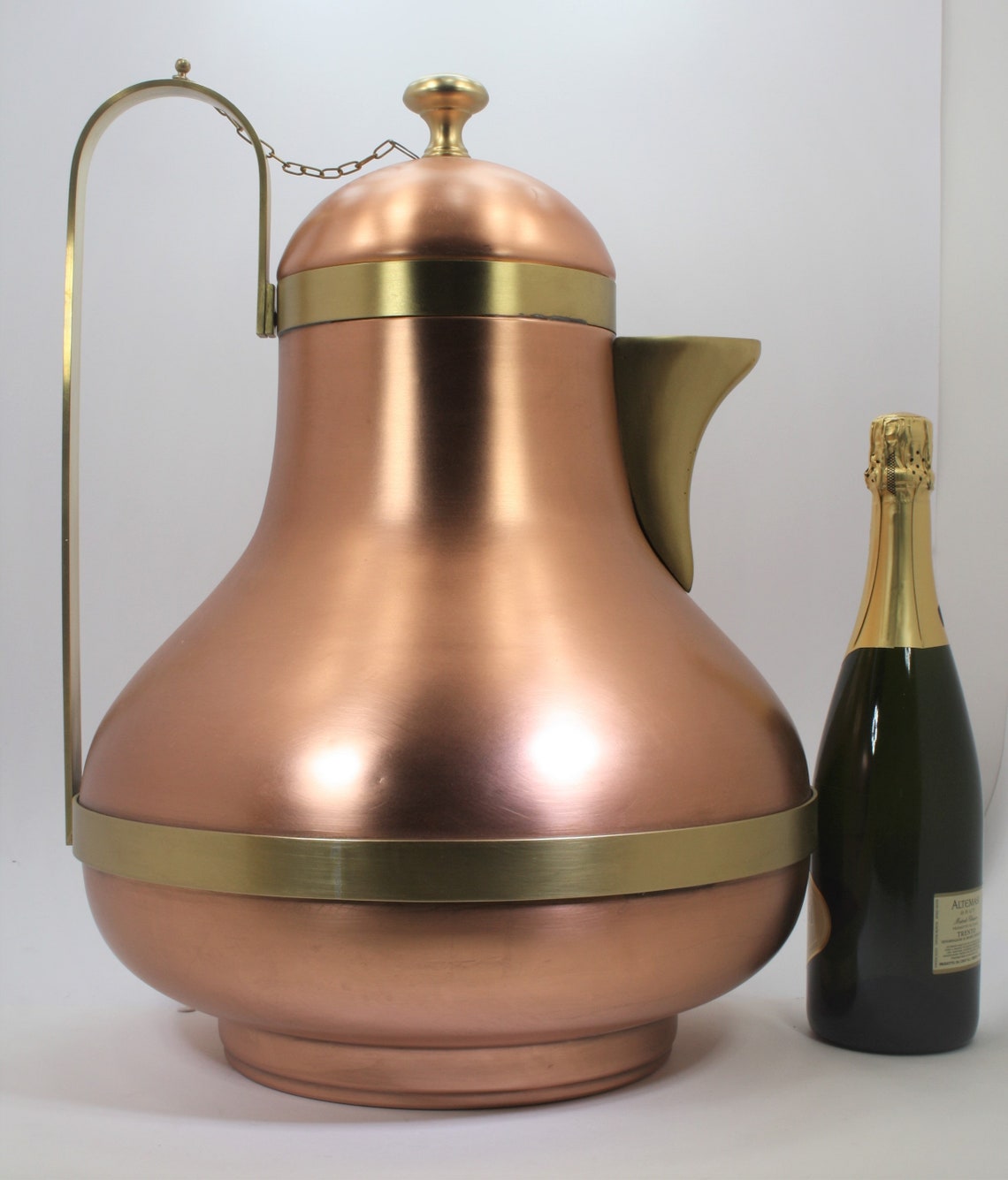 Vintage Copper Container / Copper Vase Holder/ Copper Jar/ | Etsy