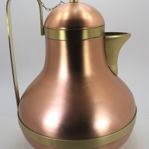 Vintage Copper Container / Copper Vase Holder/ Copper Jar/ Copper ...