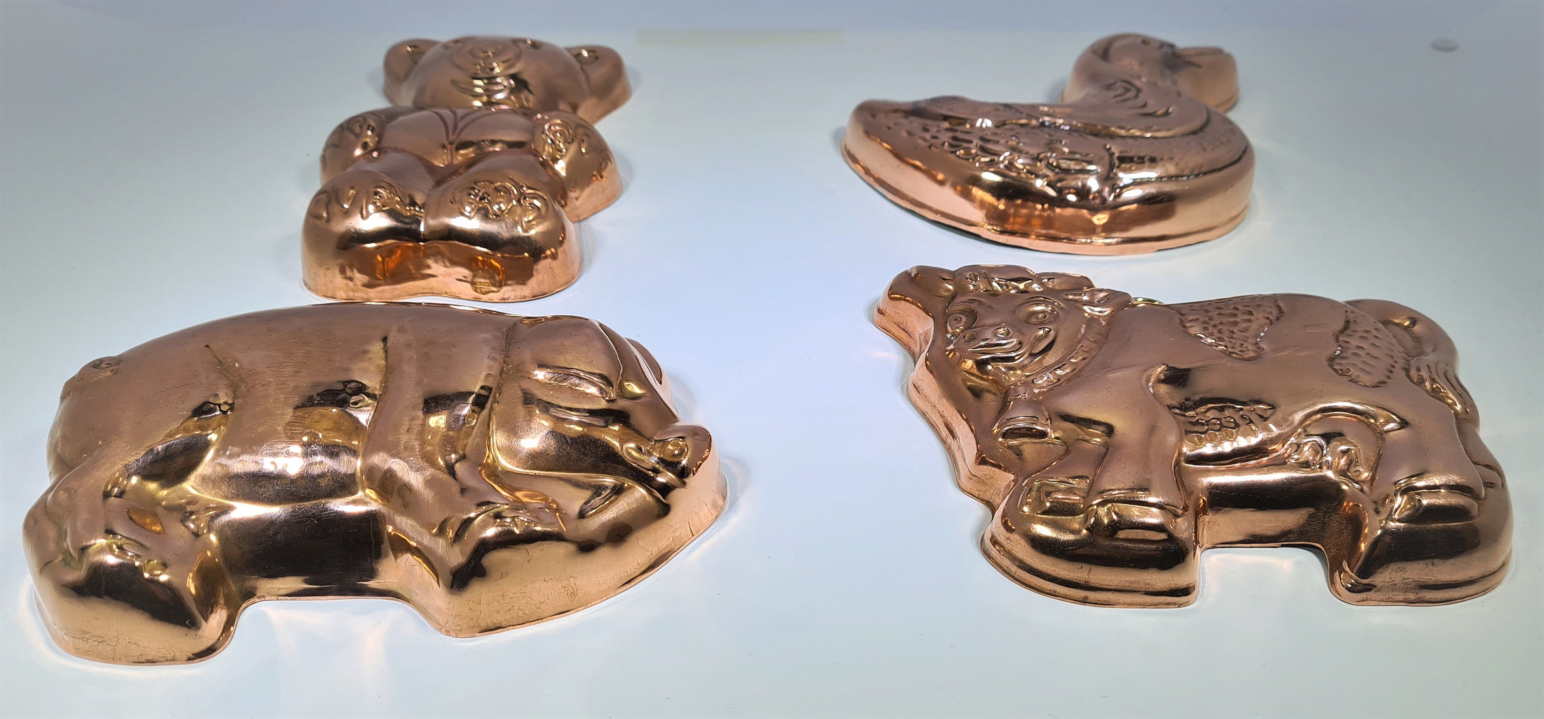 Copper Molds / Copper Mould for Food . Four Animals Version - Etsy