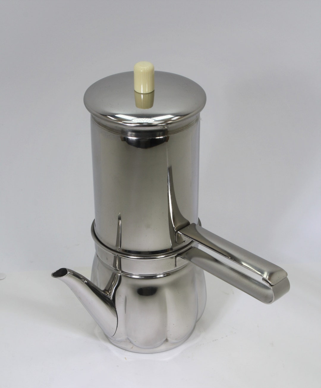 Steel Coffee Pots/ Italian Steel Coffee Makers/neapolitan Steel Coffee ...