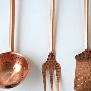 Copper Kitchen Utensils/copper Kitchen Tools - Etsy