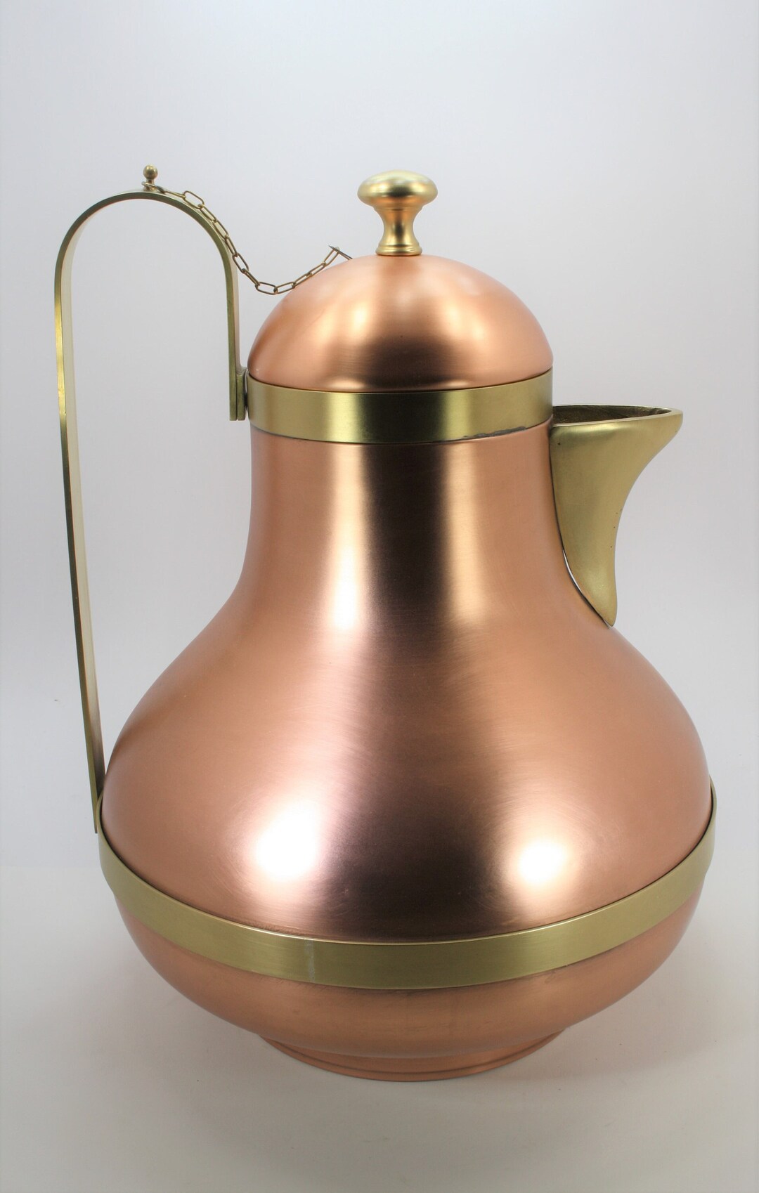 Vintage Copper Container / Copper Vase Holder/ Copper Jar/ Copper ...