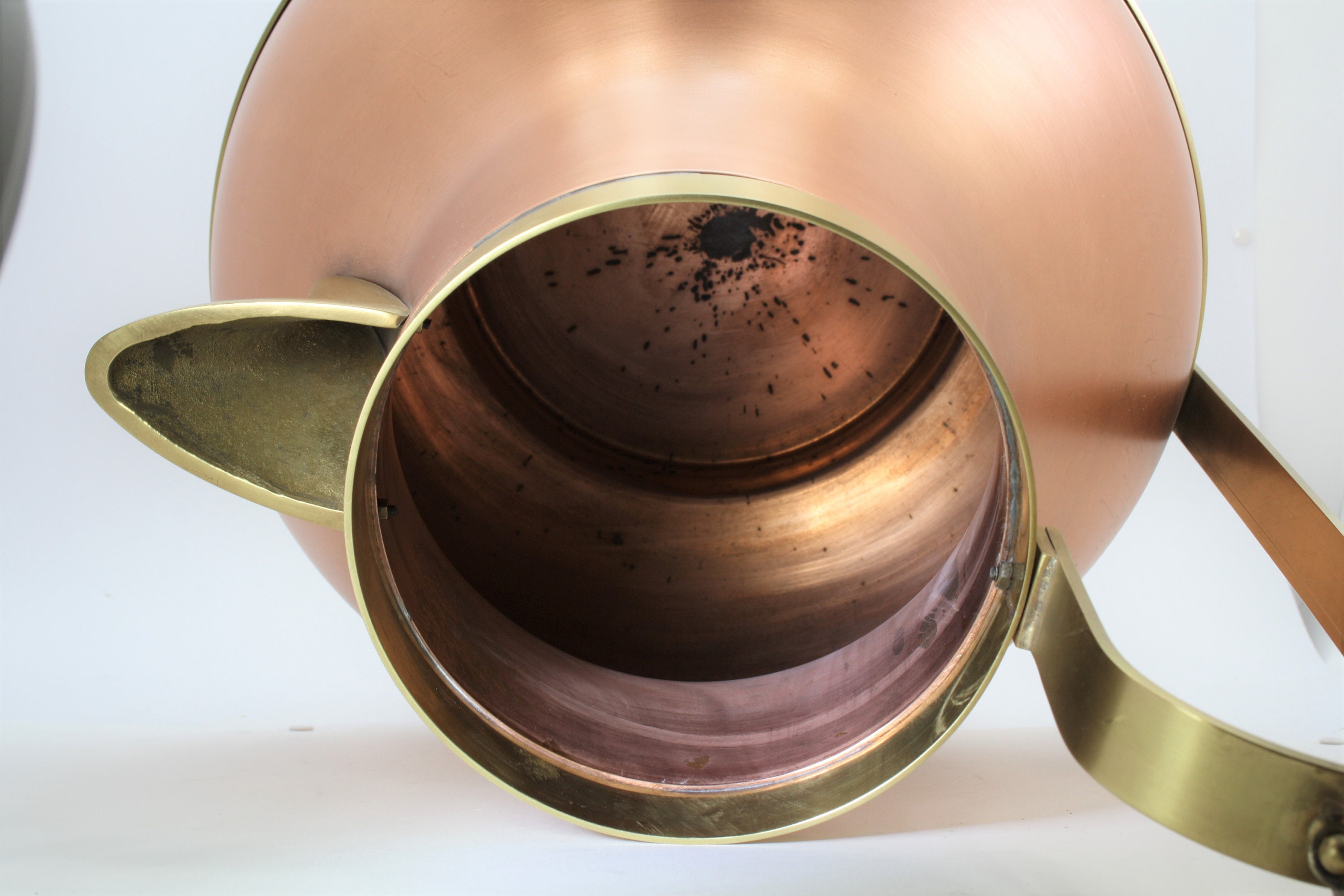 Vintage Copper Container / Copper Vase Holder/ Copper Jar/ | Etsy