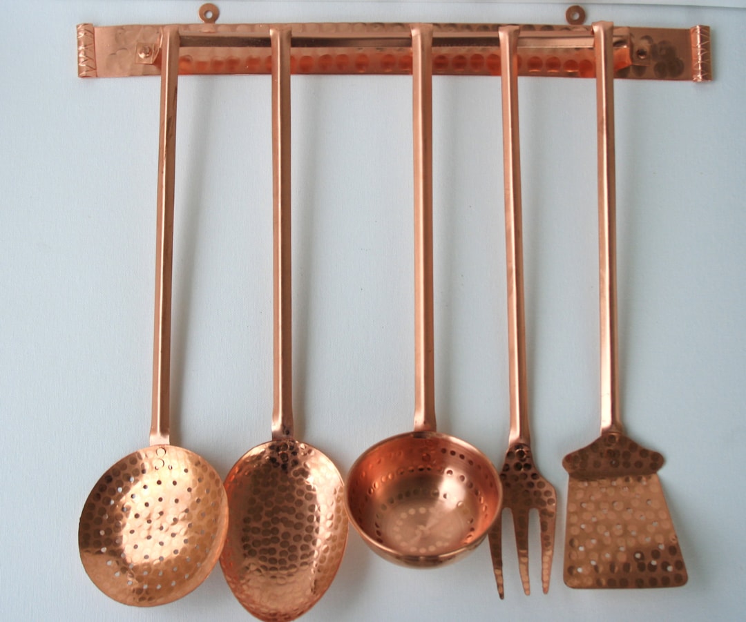 Copper Kitchen Utensils/copper Kitchen Tools - Etsy