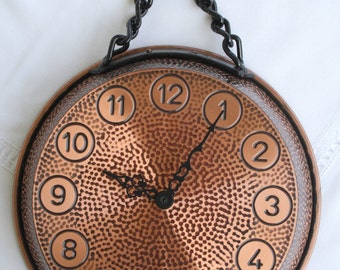 Copper Clock - Etsy