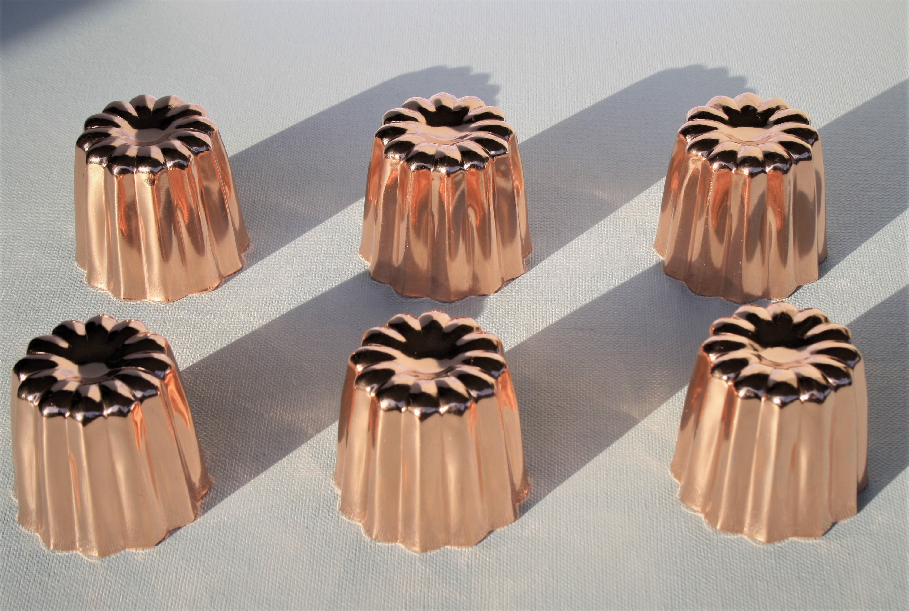 6 Canneles Molds/ Canele Mold/ Canele Molds Large Ed. (50 X 55 Mm ...