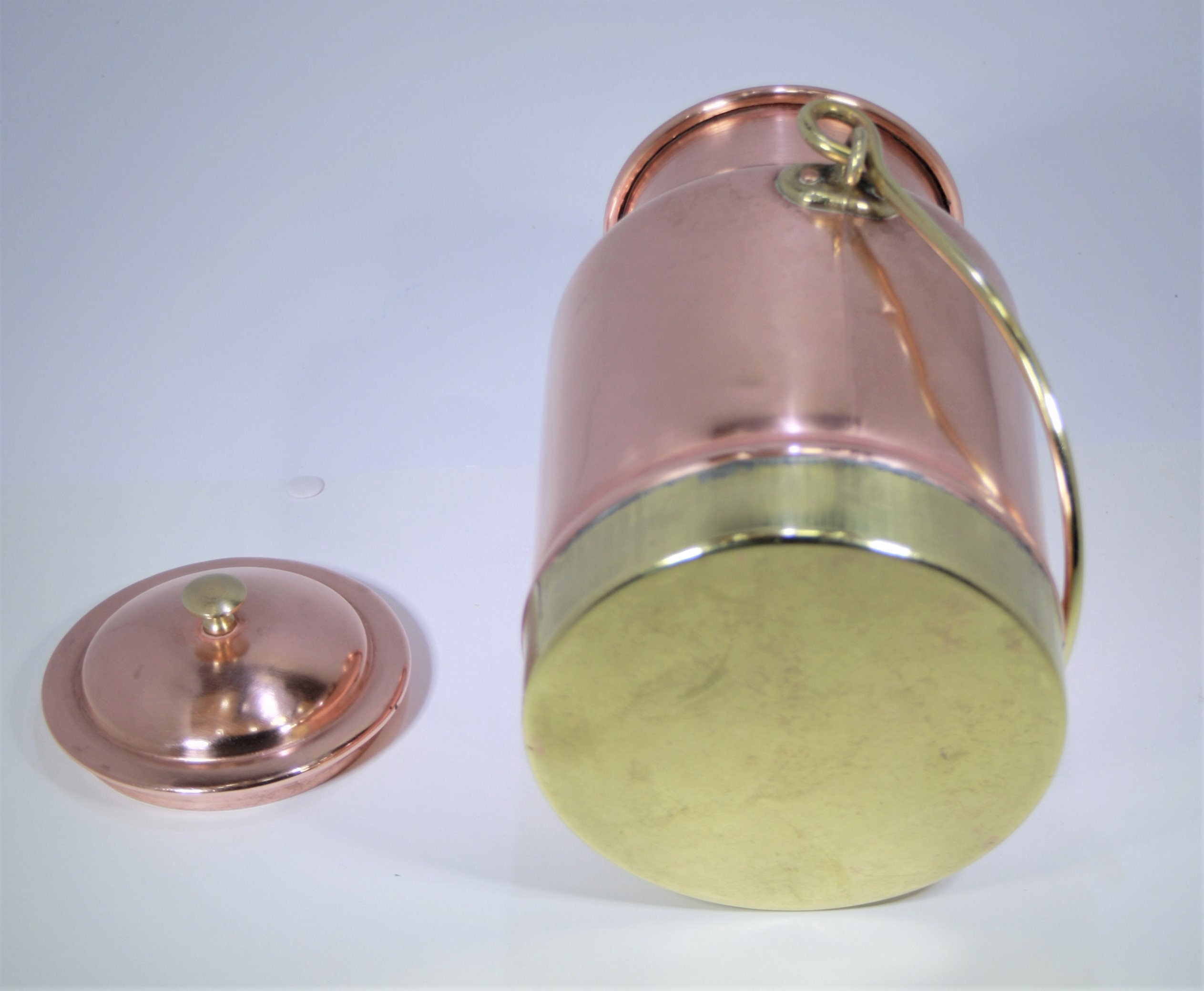 Copper and Brass Milk Can /milk Container /canister. Vintage | Etsy