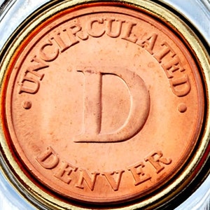 US Mint Denver Department of Treasury D Mint Token Coin Solid Brass ...