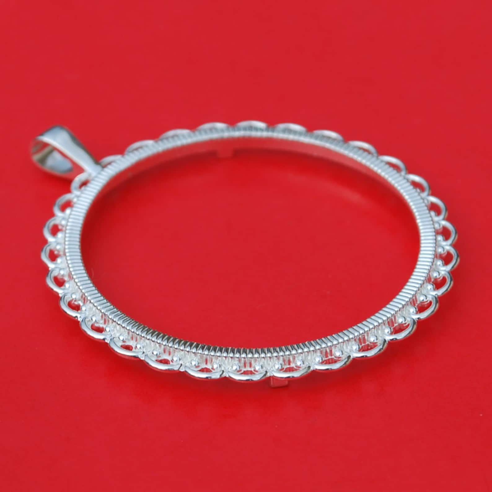 Solid 925 Sterling Silver Bezel Mount Frame Settings to Fit US Silver ...