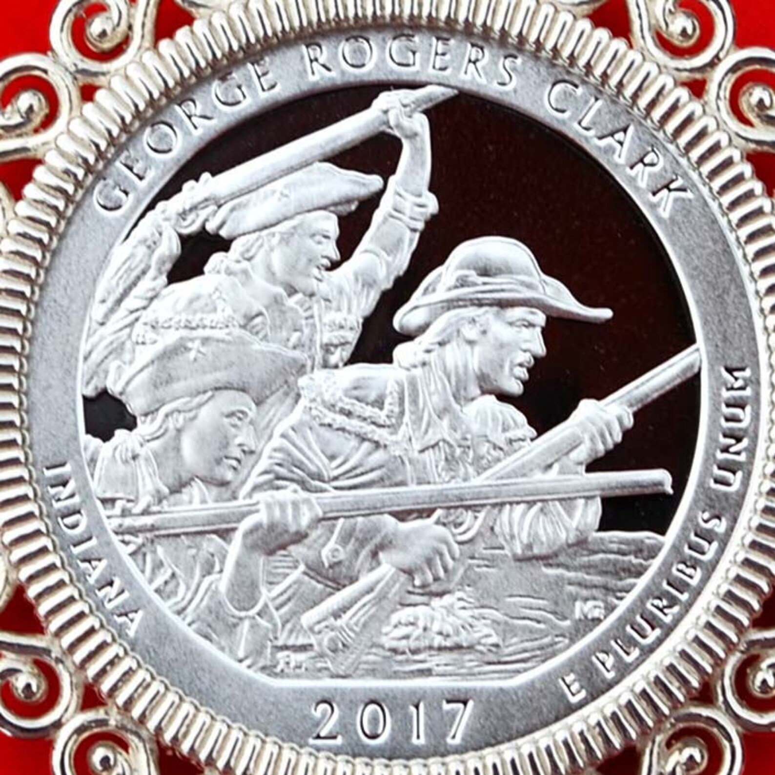 US 2017 Indiana George Rogers Clark National Historical Park Quarter 90 ...