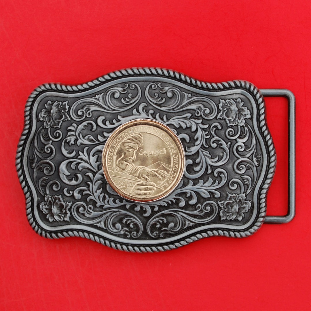 US 2017 Native American Sacagawea Dollar BU Unc Coin Silver Tone Belt ...