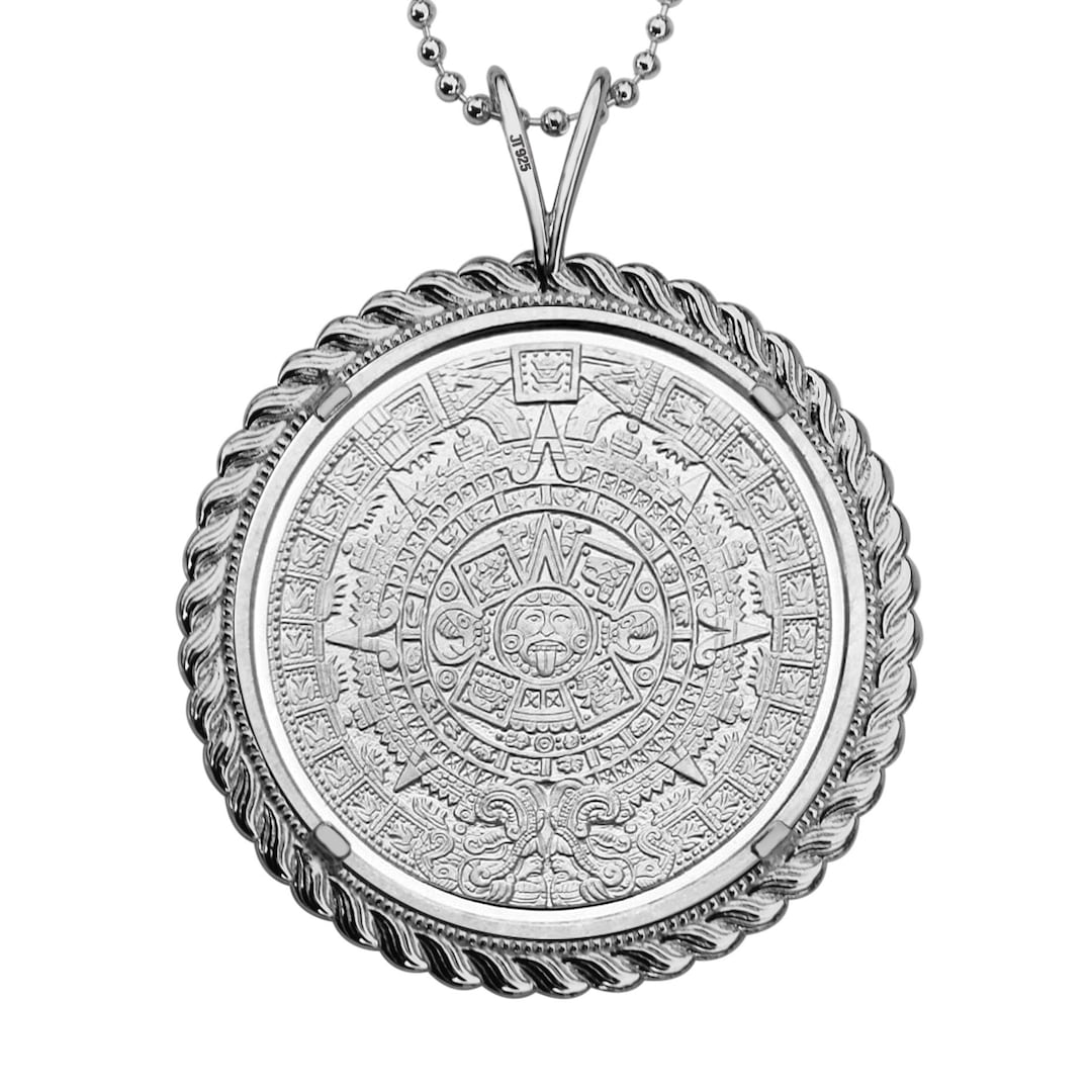 Aztec First Sun God 1 Oz Silver Round BU Uncirculated Coin Solid 925 ...