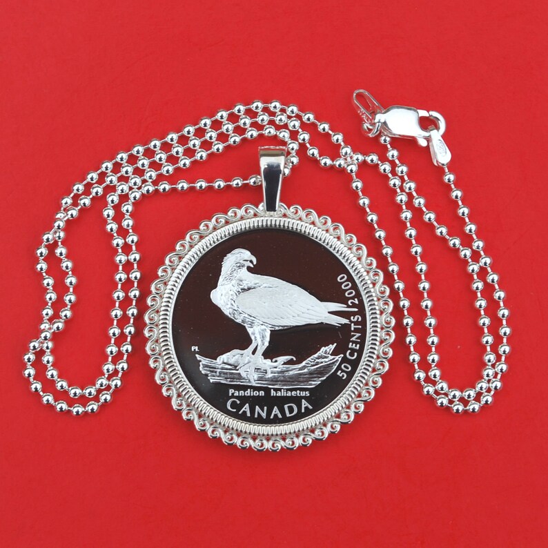 2000 Canada Birds of Prey 50 Cents Proof-like BU Uncirculated Sterling ...
