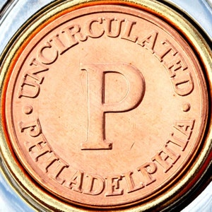 US Mint Philadelphia Department of Treasury P Mint Token Coin Solid ...