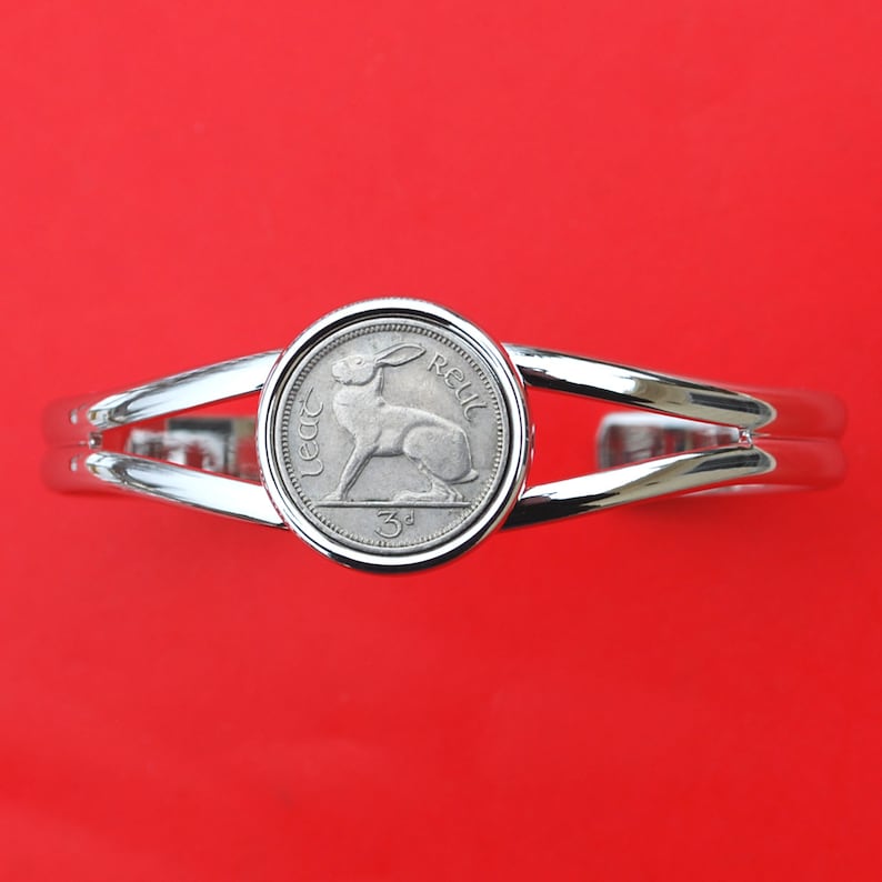 Irish Ireland 3 Pence Lucky Rabbit Hare Coin Silver Plated | Etsy