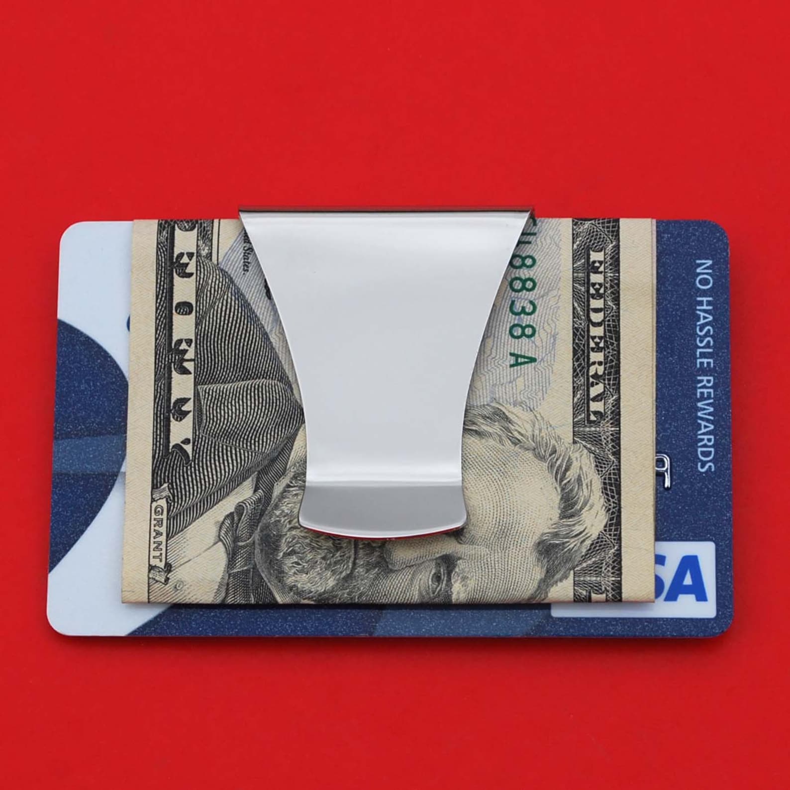 BLANK Stainless Steel Large Money Clip W. Coin Bezel to Fit US Silver ...