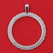 Solid 925 Sterling Silver Coin Bezel Mount Frame Settings Fit 27mm ...