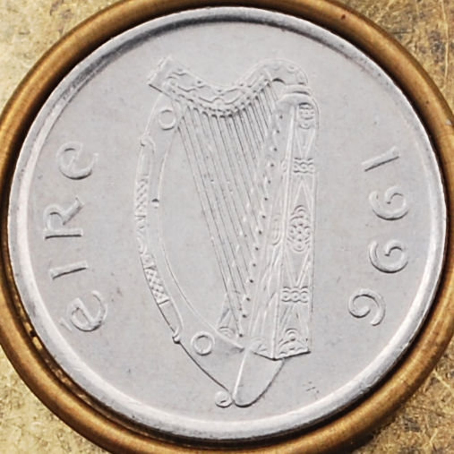 1992 2000 Irish Ireland 5 Pence Coin Solid Brass Antique | Etsy