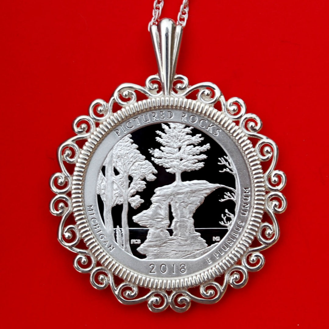 US 2018 Pictured Rocks National Lakeshore (michigan) Quarter 90% Silver ...