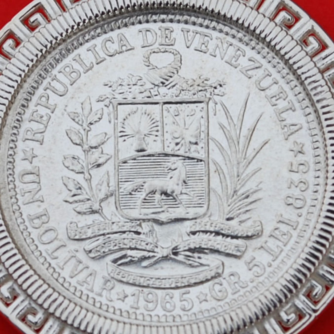 1960 1965 Venezuela 1 Bolivar 0.835 Silver Coin Soild 925 | Etsy