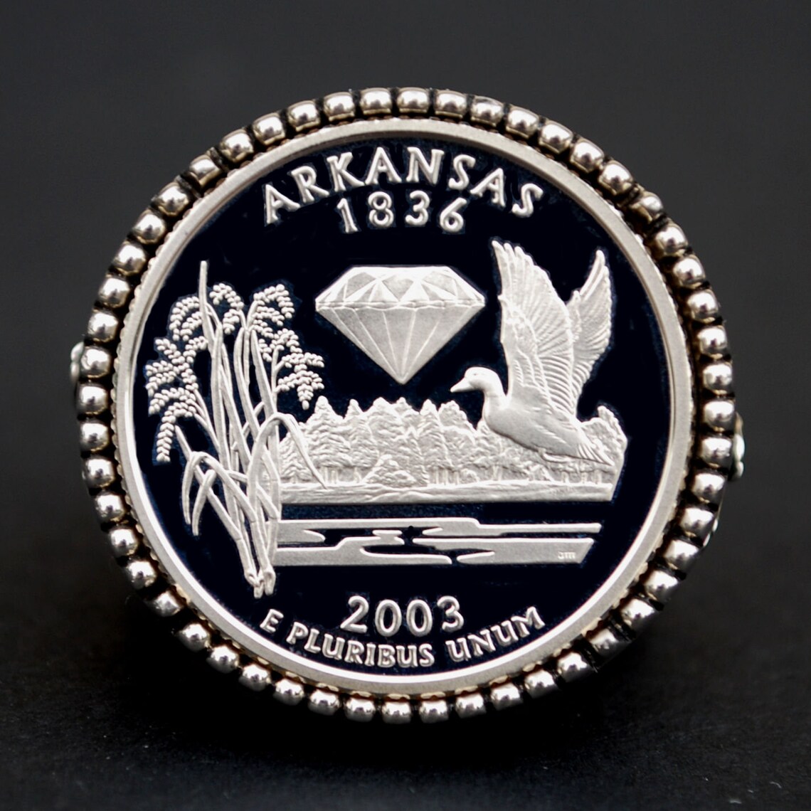 US 2003 Arkansas State Quarter 90% Silver BU Uncirculated Proof Coin ...