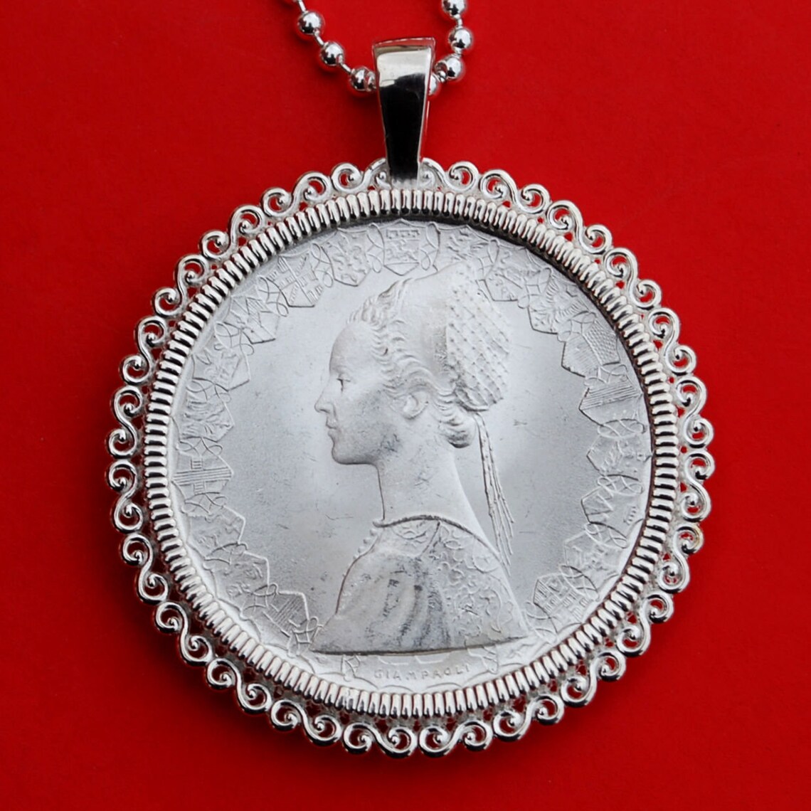 Solid 925 Sterling Silver Coin Bezel Mount Frame Settings to | Etsy