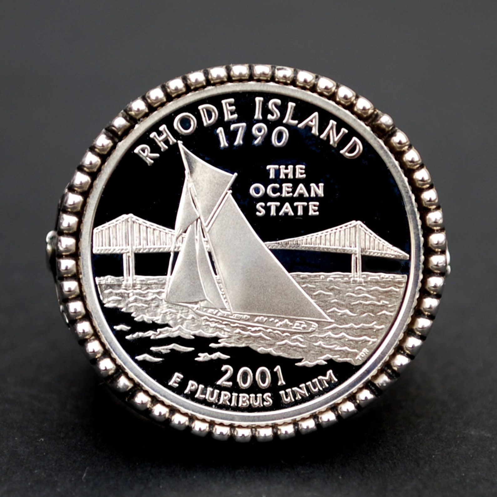 US 2001 Rhode Island State Quarter 90% Silver BU Uncirculated Proof ...