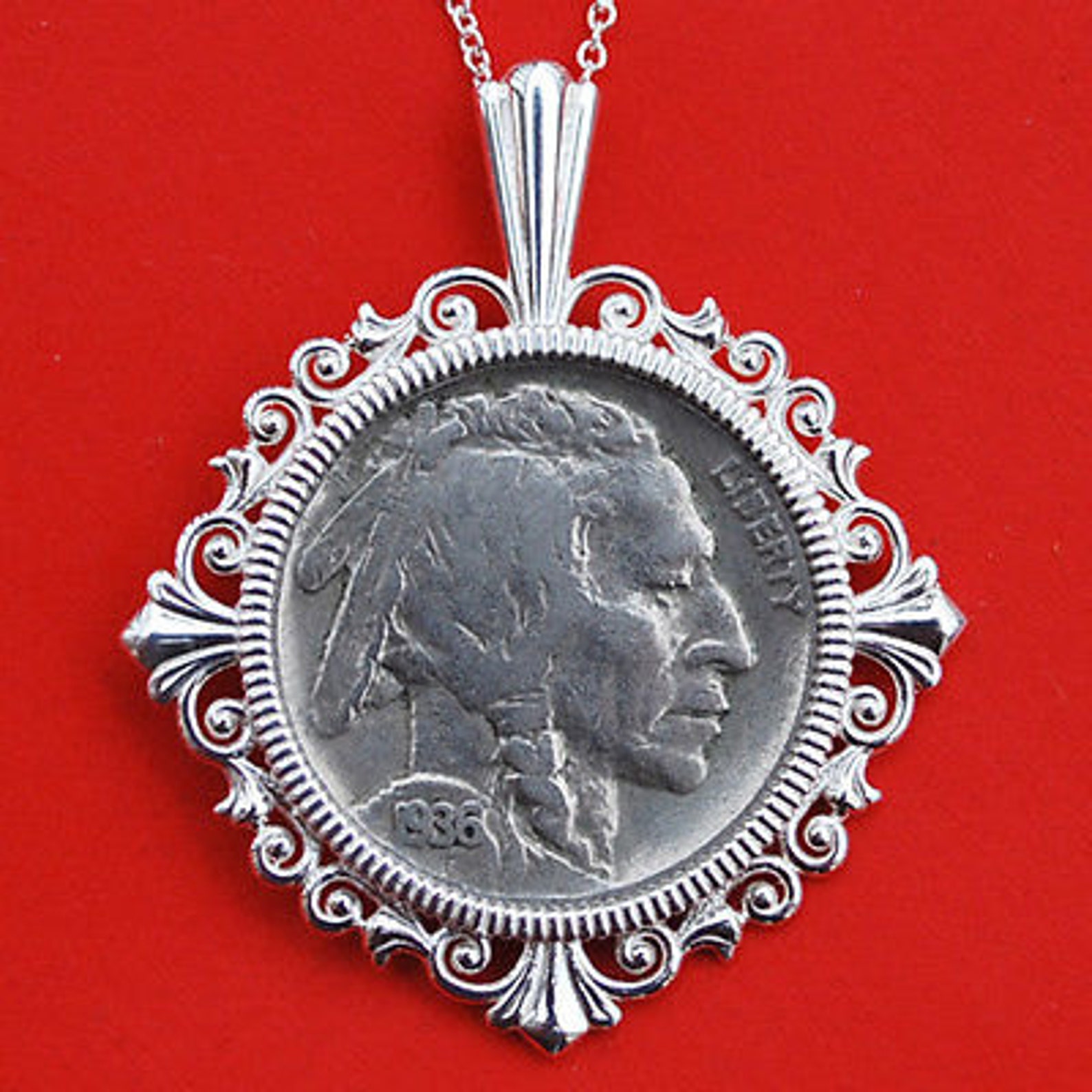 Solid 925 Sterling Silver Coin Bezel Mount Frame Settings Fit | Etsy